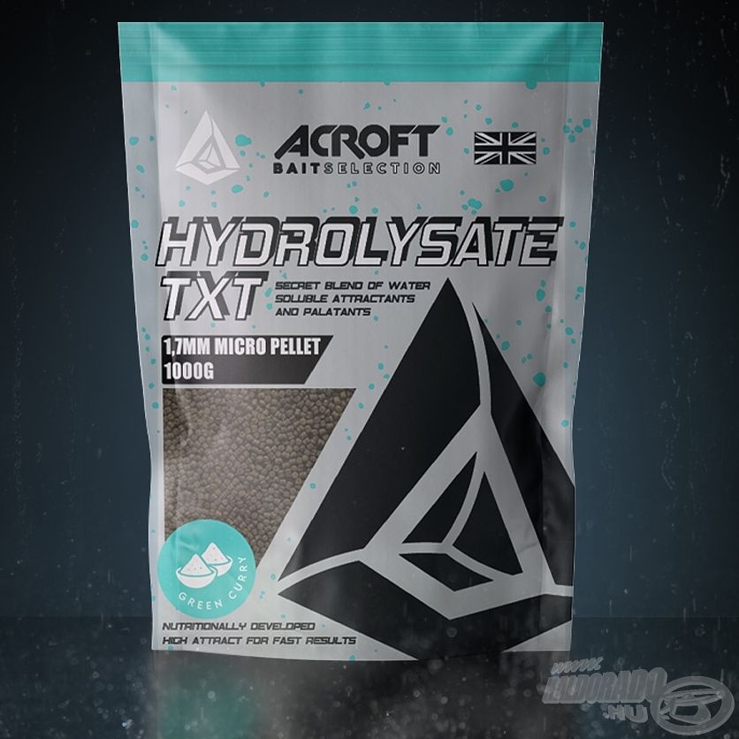 ACROFT Green Curry micro pellet 1,7 mm - 1000 g - Haldorádó horgász áruház