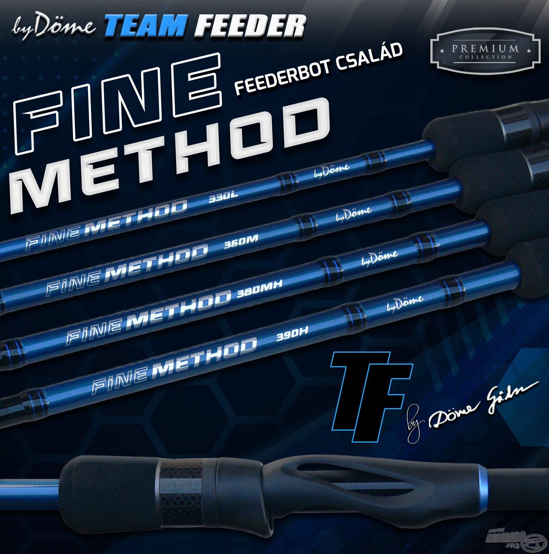 By Döme TEAM FEEDER Fine Method Feeder 330L horgászbot + Dobókesztyű ujj | Haldorádó Webáruház