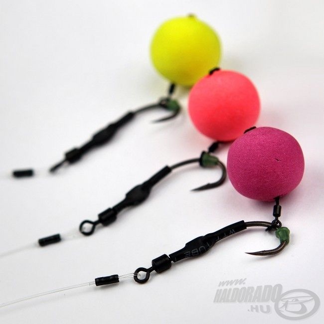 CARP ACADEMY Spinner Rig Curved Shank 4 - Haldorádó horgász áruház