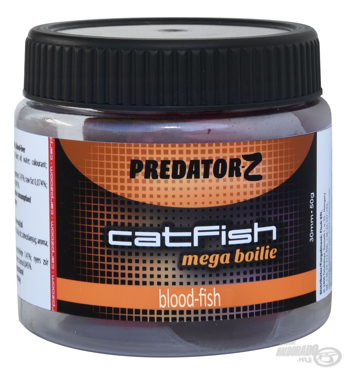 CARP ZOOM Predator-Z Harcsa Mega bojli 30 mm - Vér-hal | Haldorádó ...