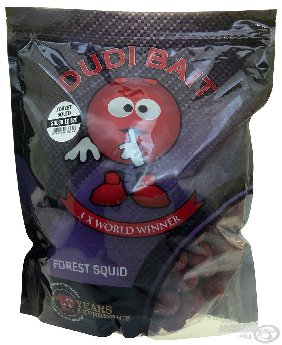 DUDI BAIT Forest Squid Oldódó 1 kg - 20 mm - Haldorádó horgász áruház