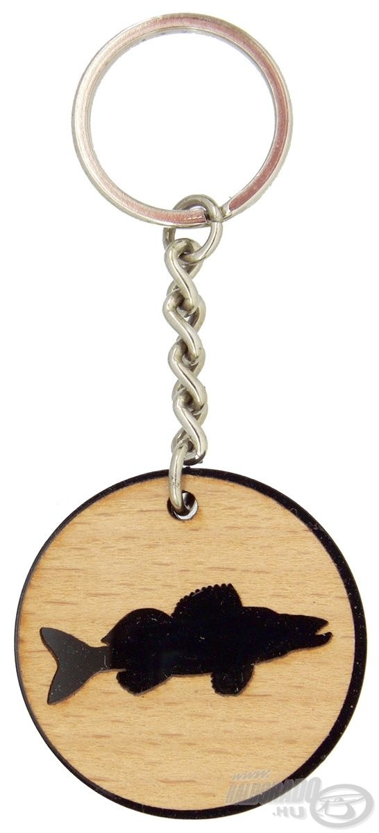 ECO Zenit Halas kulcstartó - Süllő (barna-fa/kör) - Haldorádó horgász ...