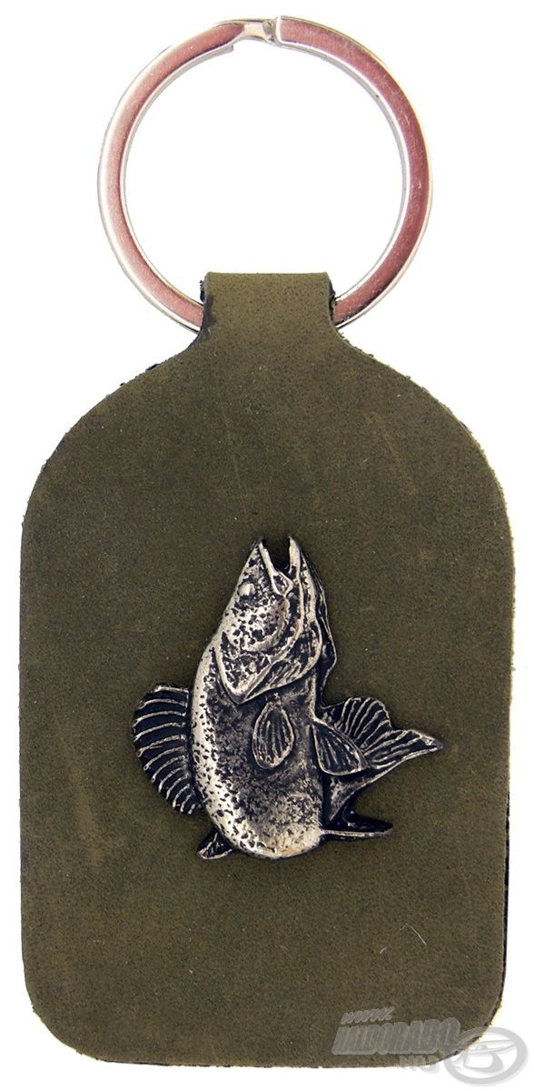 ECO Zenit Halas kulcstartó - Süllő (zöld-bőr/fém) - Haldorádó horgász ...