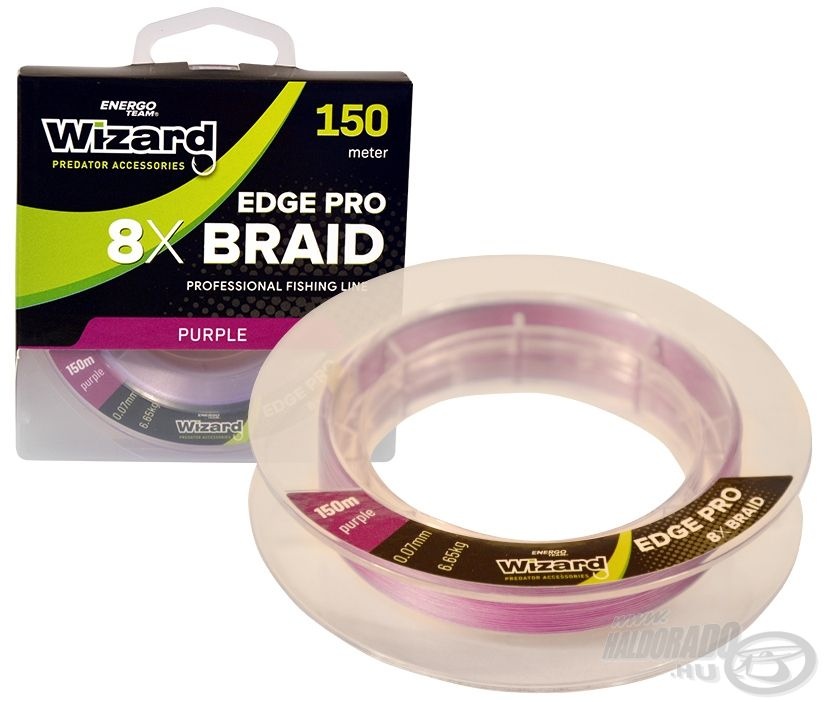 ENERGOTEAM Wizard Edge PRO 8X Braid Violet 150 m - 0,07 mm | Haldorádó ...