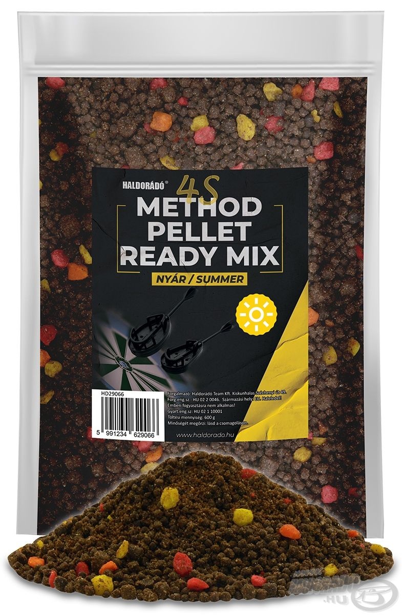 HALDORÁDÓ 4S Method Pellet Ready Mix - Nyár - Haldorádó horgász áruház