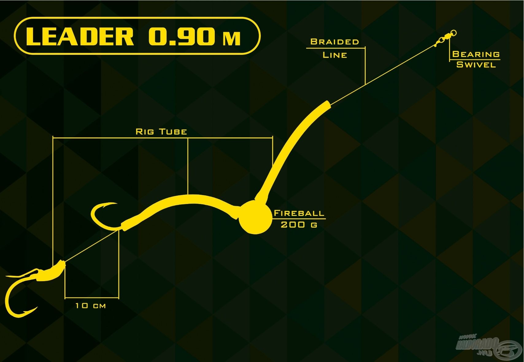HALDORÁDÓ Catfish Rig 7 - Fireball szerelék 200 g - Haldorádó horgász ...
