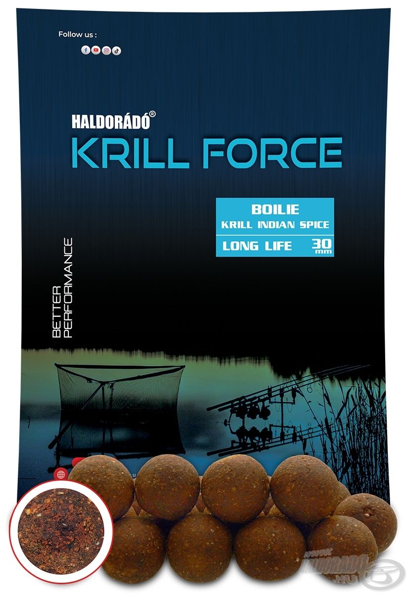 HALDORÁDÓ Krill Force Boilie Long Life 30 mm - Krill Indian Spice ...
