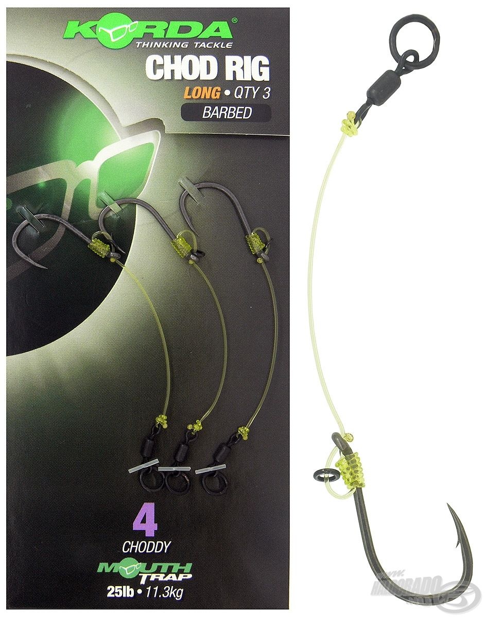 KORDA Chod Rig Long Barbed - 8 | Haldorádó Webáruház