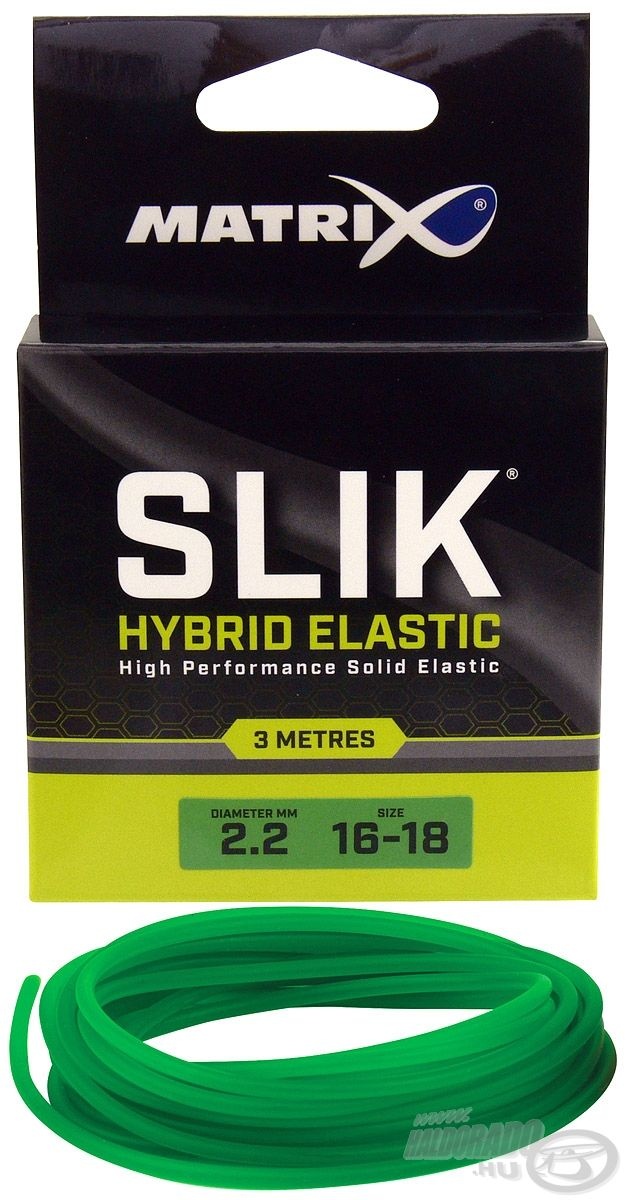 MATRIX Slik Elastic 3 m - Green 2,2 mm - Haldorádó horgász áruház