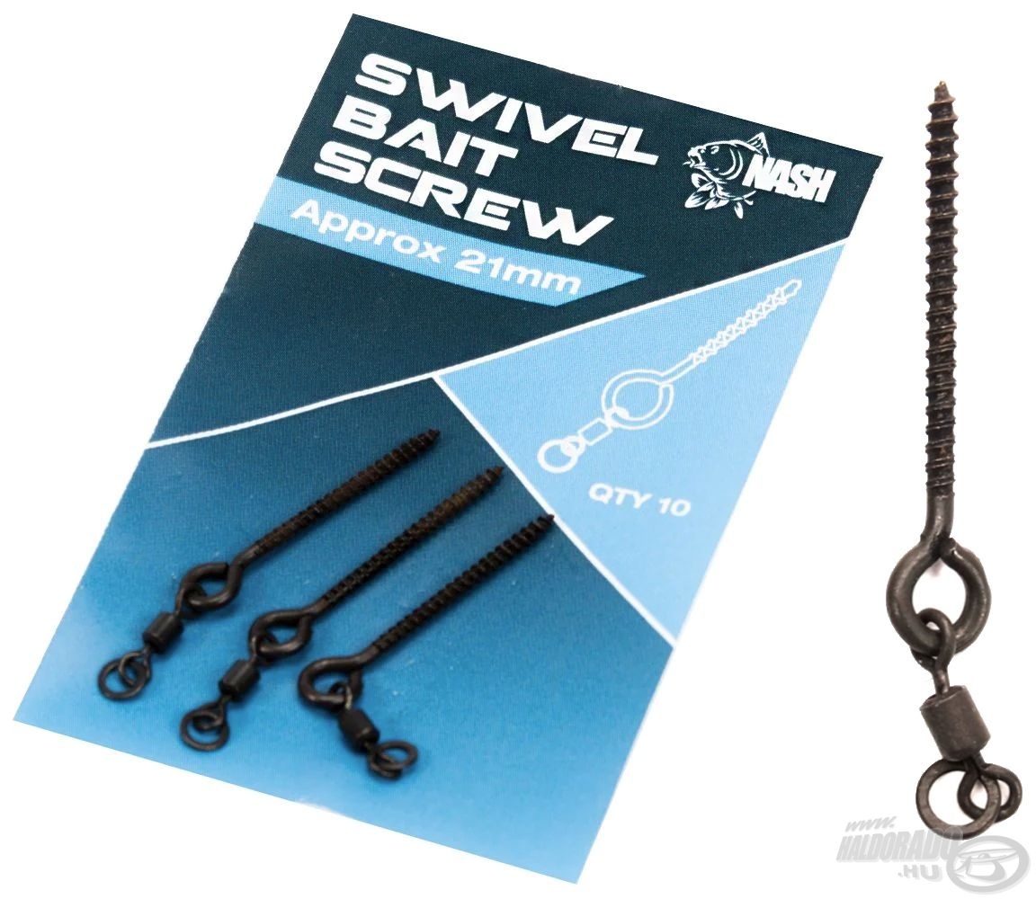 NASH Swivel Bait Screw 21 mm - Haldorádó horgász áruház
