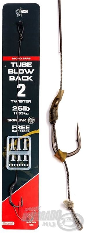 NASH Tube Blow Back Rig - 8 - Haldorádó horgász áruház