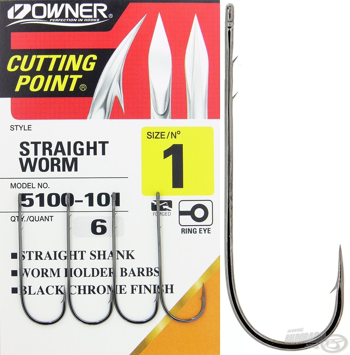 OWNER 5100 süllőző horog - 4/0 | Haldorádó Webáruház