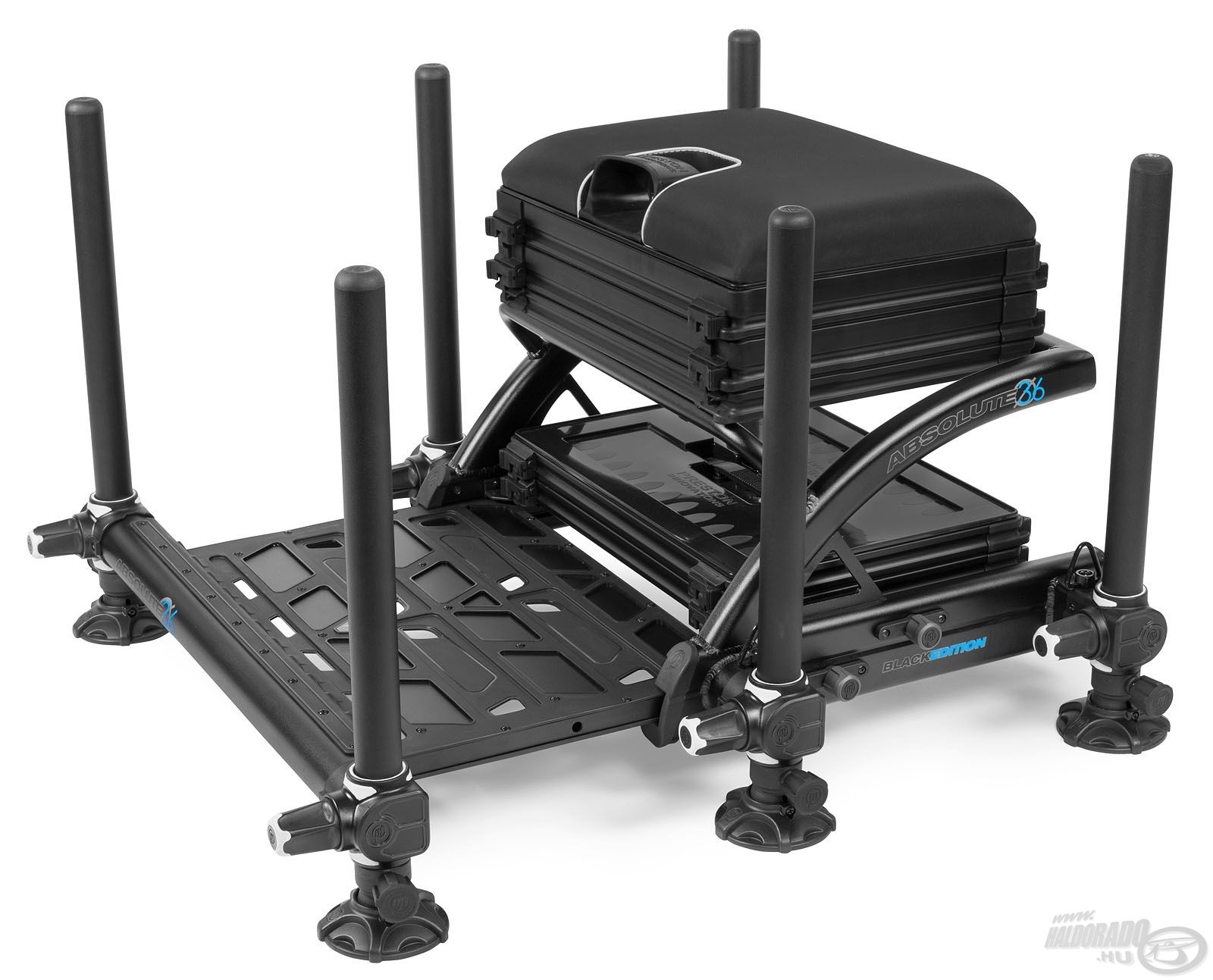 PRESTON Absolute 36 Black Edition versenyláda - Haldorádó horgász áruház