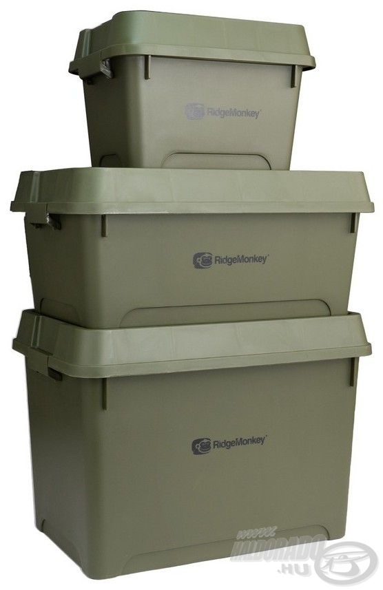 RidgeMonkey Armoury Stackable Storage Box tároló doboz - 66L ...